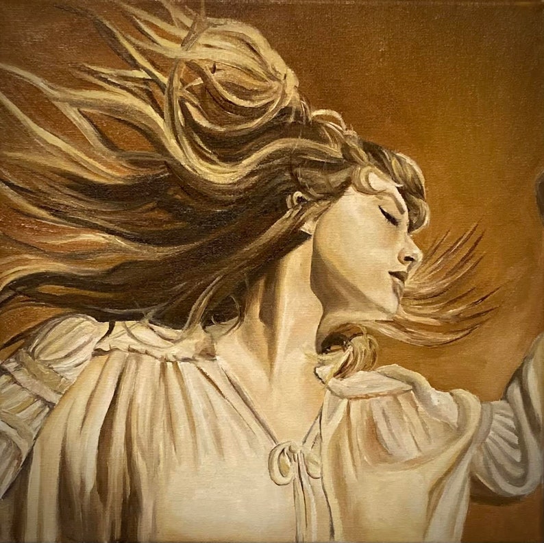 Taylor Swift Fearless taylor's Version Oil Painting, Taylor Swift Wall ...