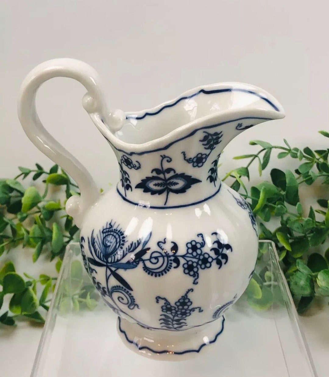 Blue Danube Japan Blue Onion Small Decorative Pitcher - Etsy