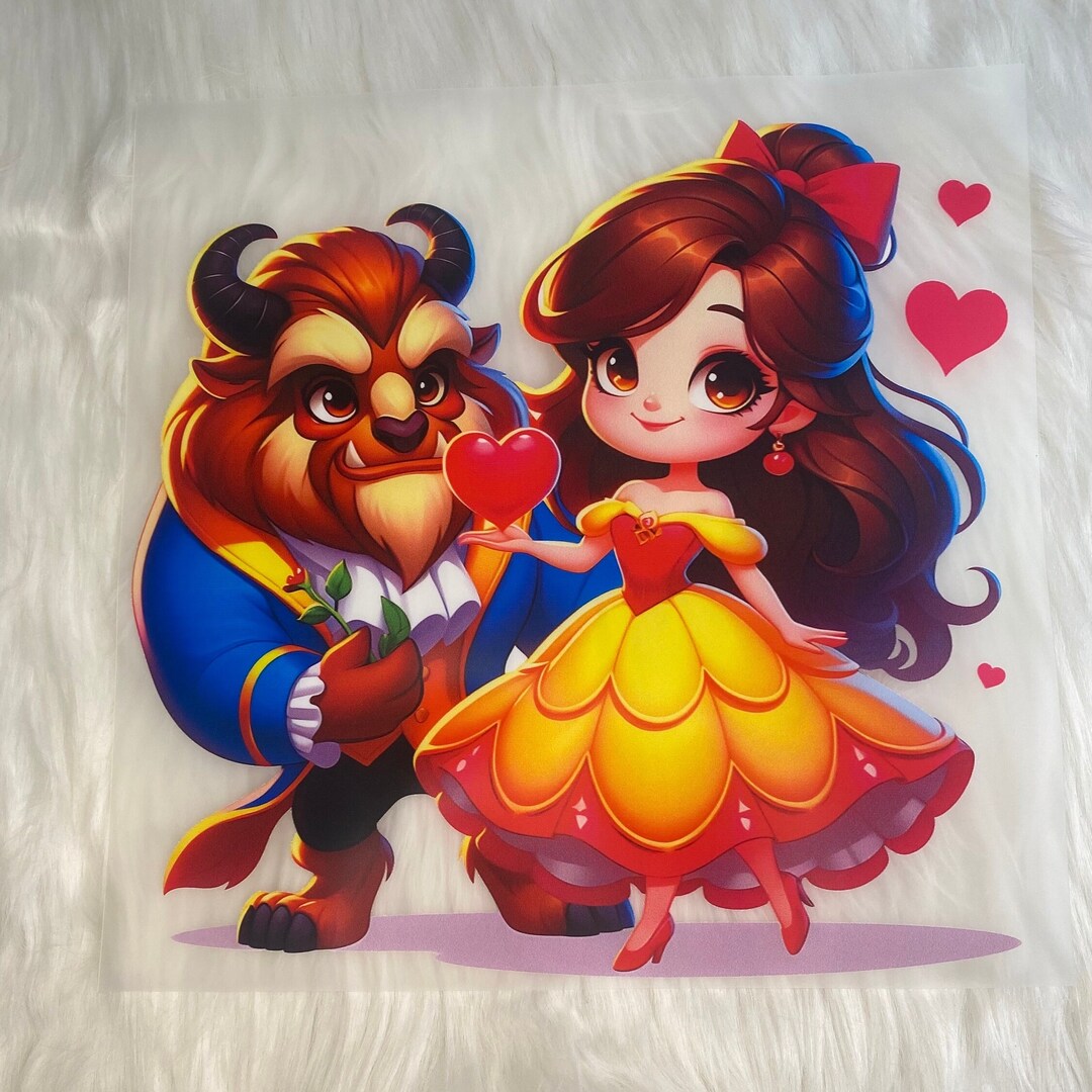 Baby Beauty and the Beast UV DTF Heat Transfer - Etsy