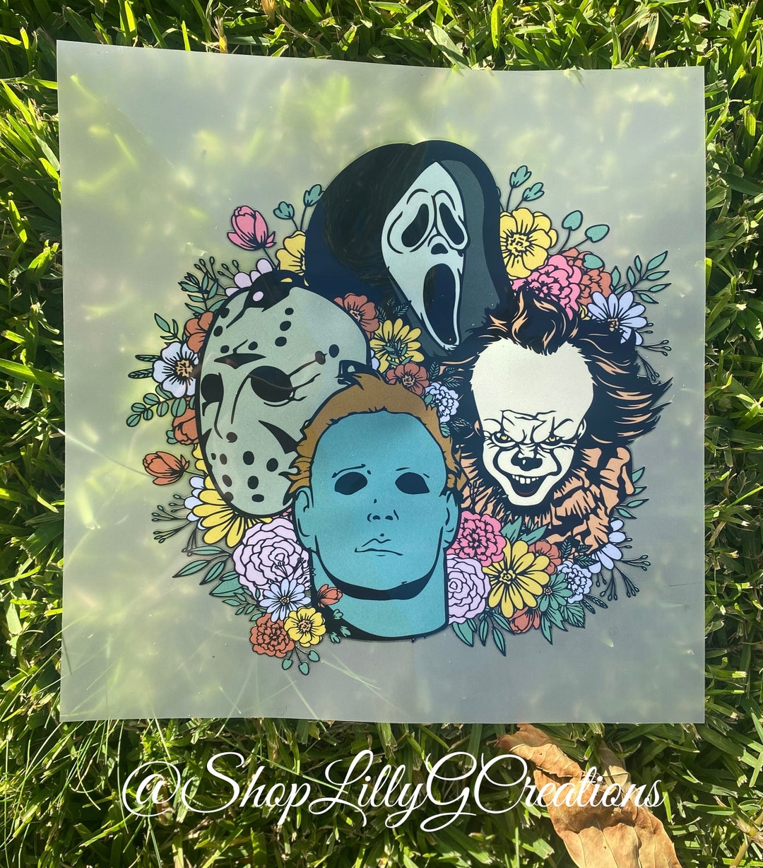 Floral Horror UV DTF Heat Transfer - Etsy