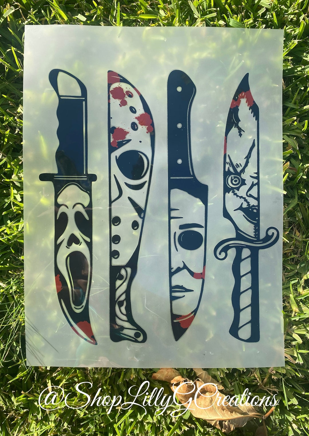 Horror Knives UV DTF Heat Transfer - Etsy