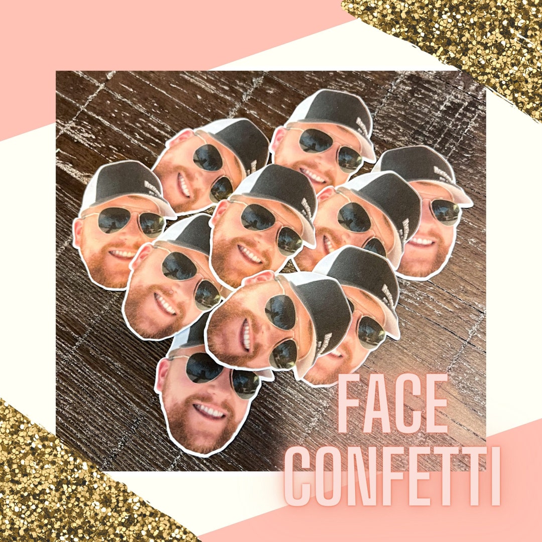 Groom's Face Confetti | Face Confetti | Bachelorette Party Confetti ...