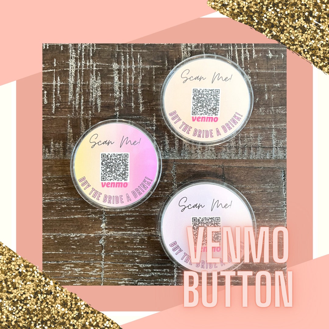 Venmo Bachelorette Party Badge Pin | Venmo Button | 2.5 Inch Button ...