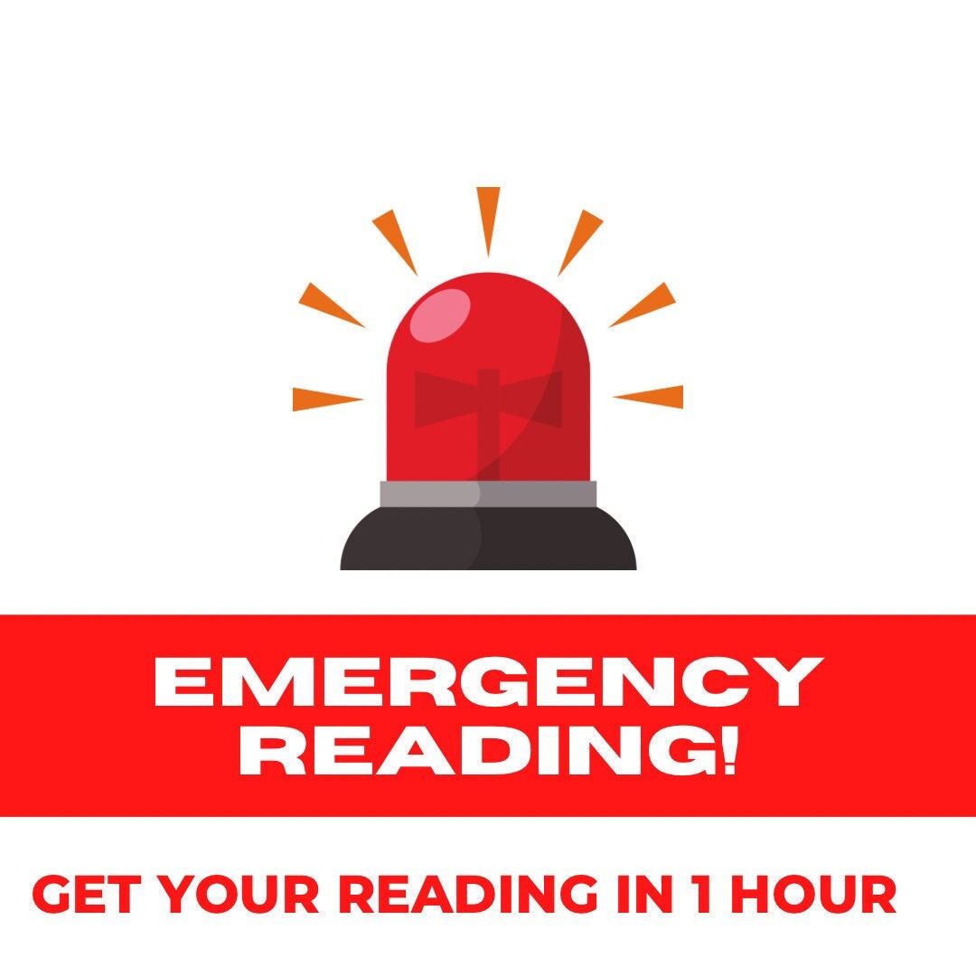 EMERGENCY READING | 1 HOUR | Receive Answers Now | Rushed Reading - Etsy