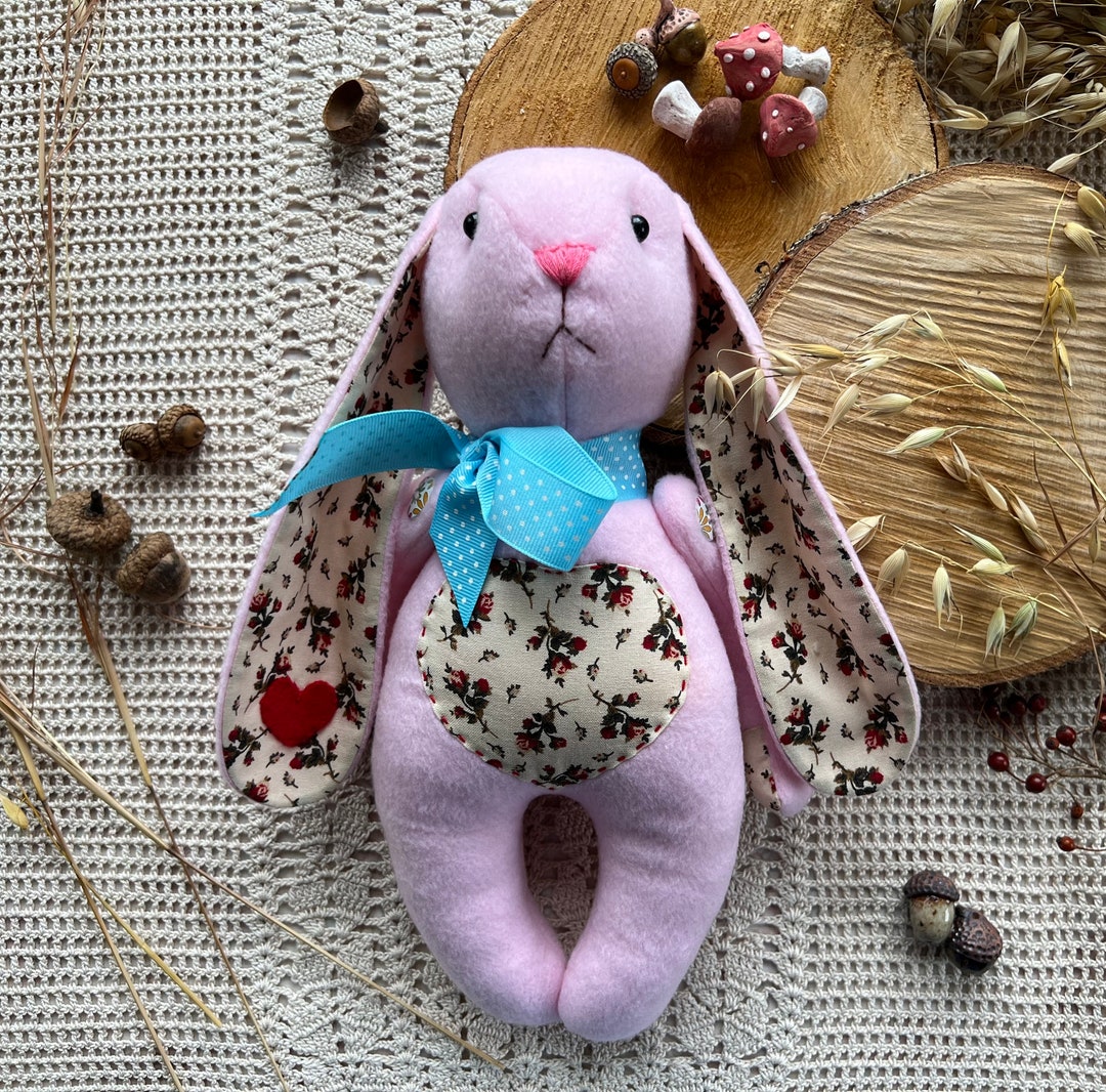 Pink Fleece Rabbit - Etsy