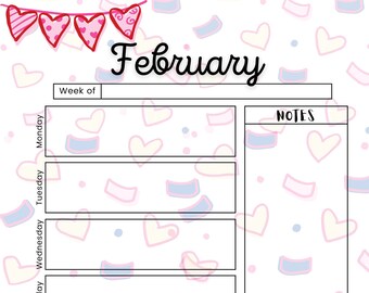 Happy Planner Weekly Agenda Organizer Pages - March - Etsy