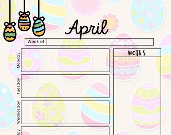 Happy Planner Weekly Agenda Organizer Pages - March - Etsy