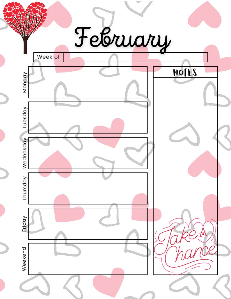 Happy Planner Weekly Agenda Organizer Pages and Divider - February ...