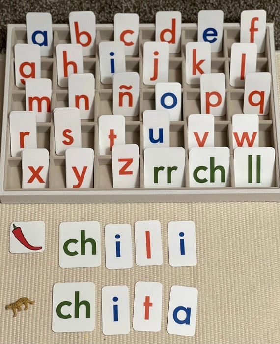 Movable Alphabet Complete in Spanish - Etsy