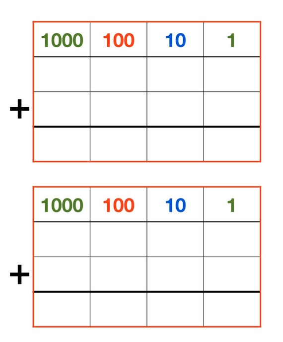 Addition Equation Grid - Etsy