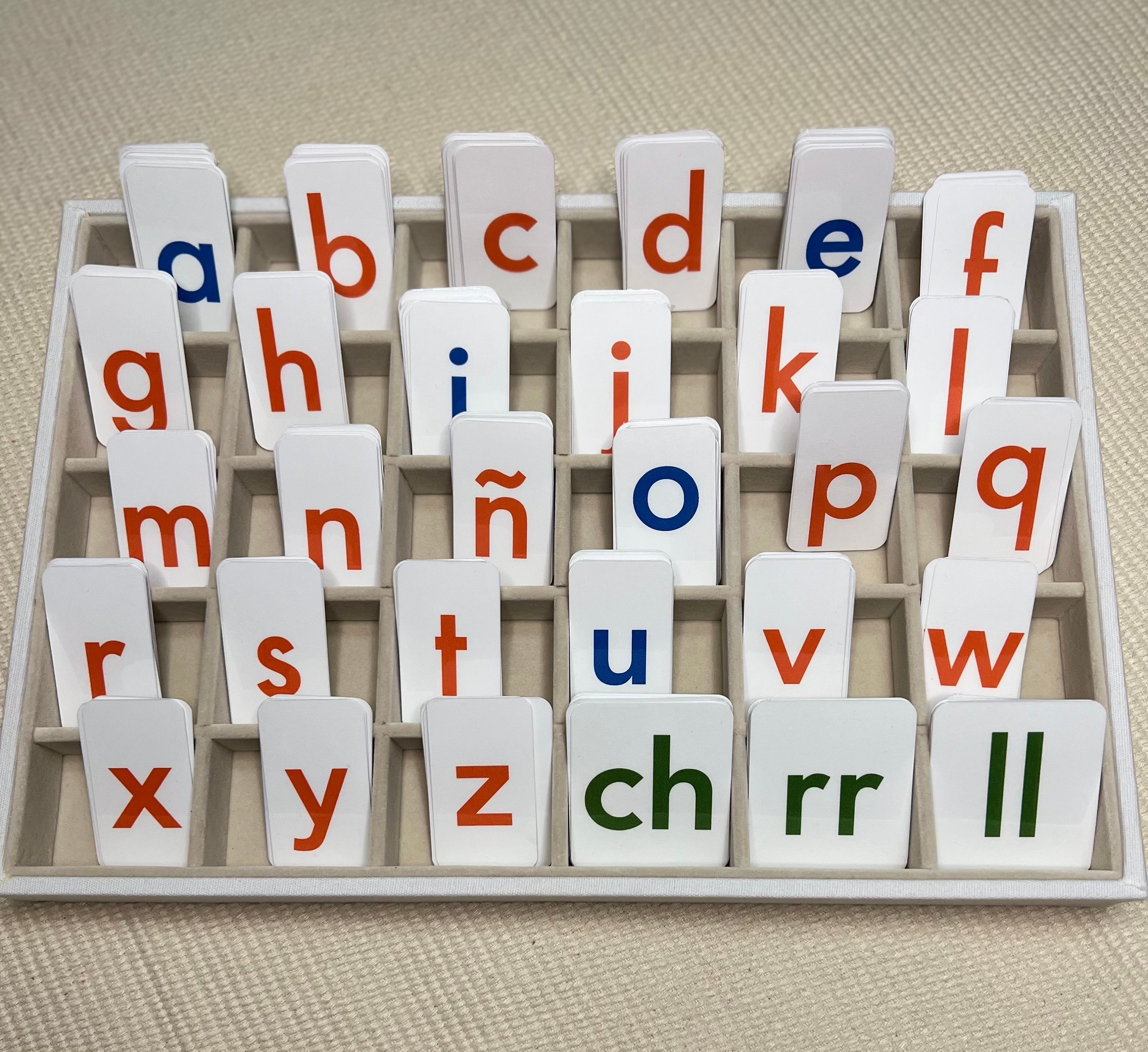 Movable Alphabet Complete in Spanish - Etsy