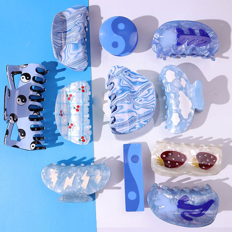 Blue Hair Clip - Etsy