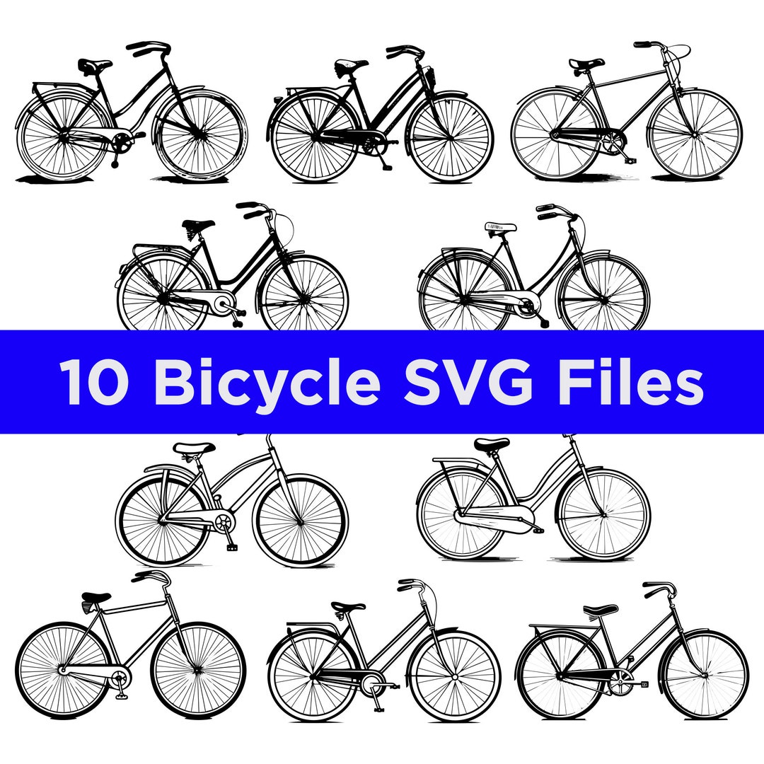 Bicycle SVG Bundle Bicycle SVG Download SVG Files for - Etsy