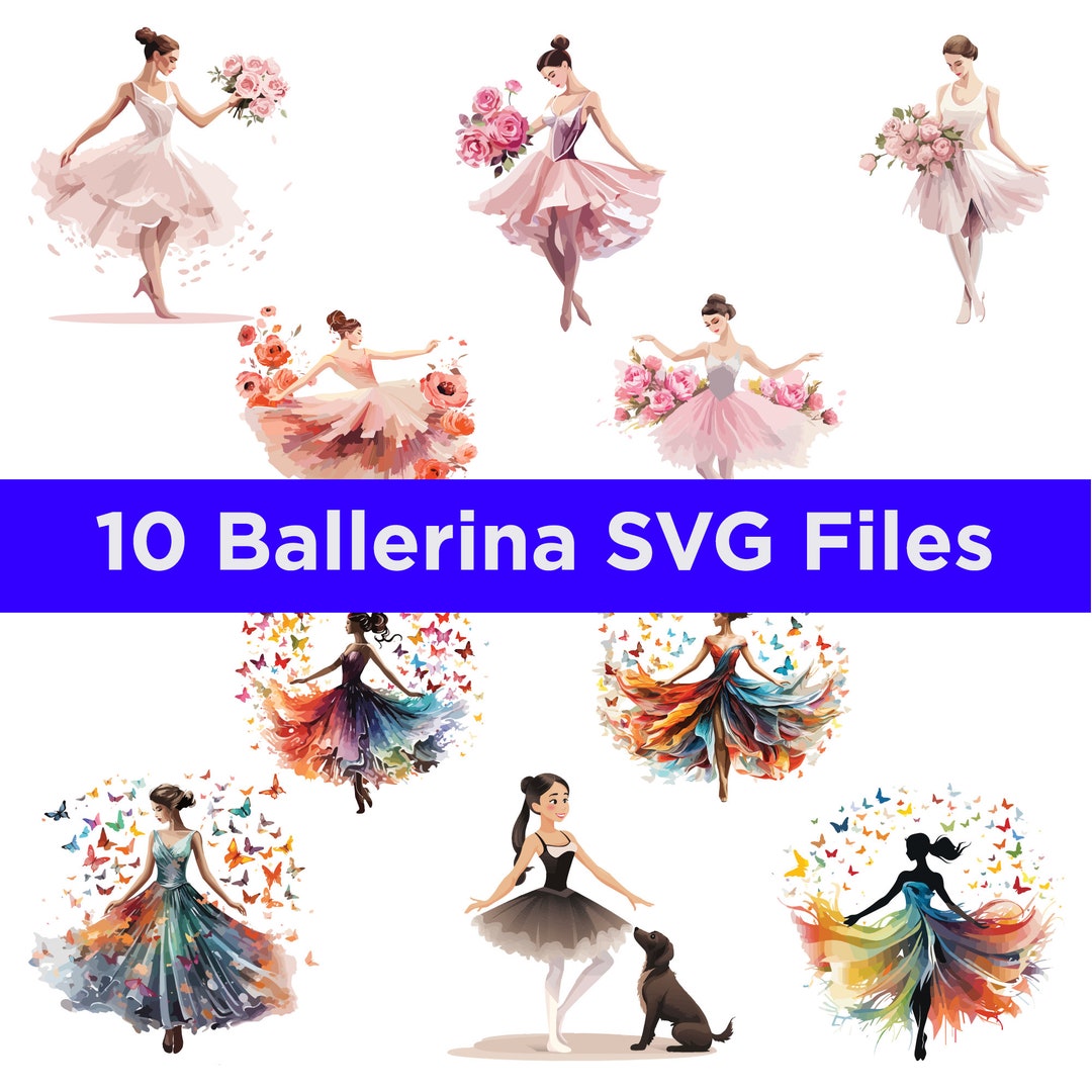 Ballerina SVG Bundle Ballerina SVG Download SVG Files for - Etsy