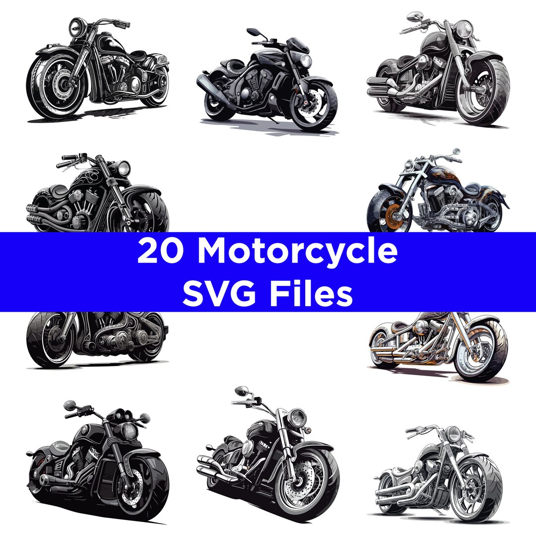 Motorcycle SVG Bundle Motorcycle SVG Download SVG Files for - Etsy Canada