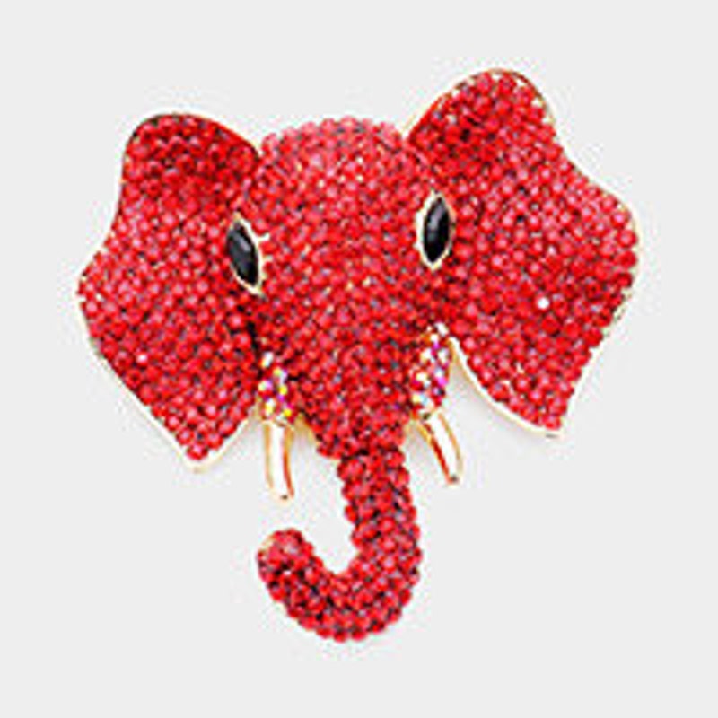 Elephant Brooch - Etsy