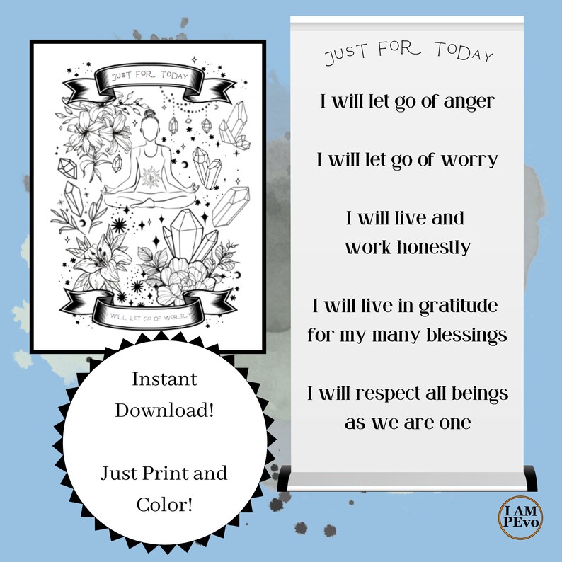 Reiki Crystal Coloring Book, Instant Download, PDF, Printable, Adult ...