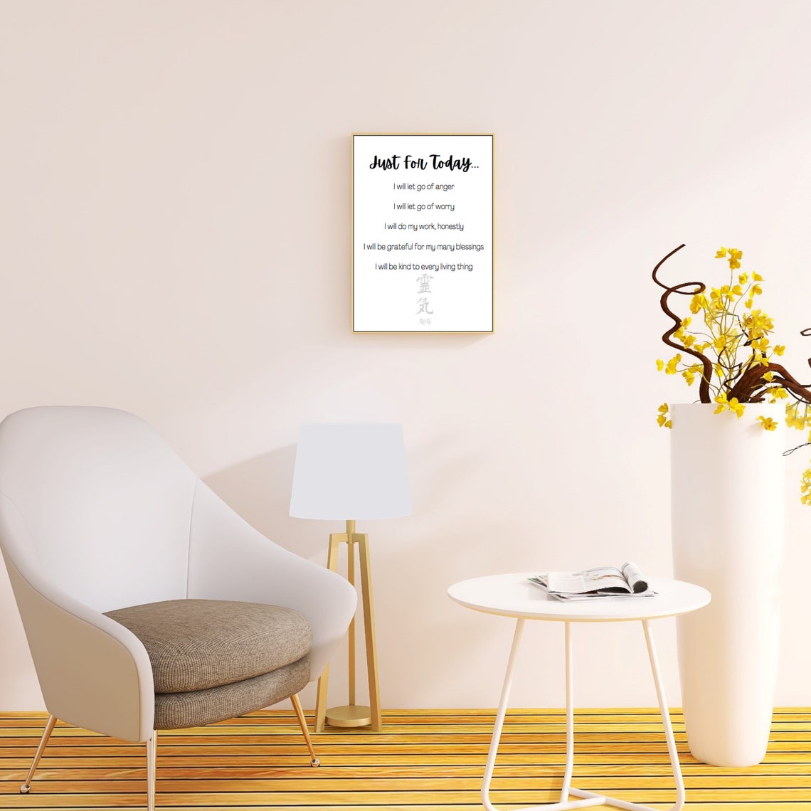 Just for Today Reiki Principles, Instant Download, 3 Sizes Included ...