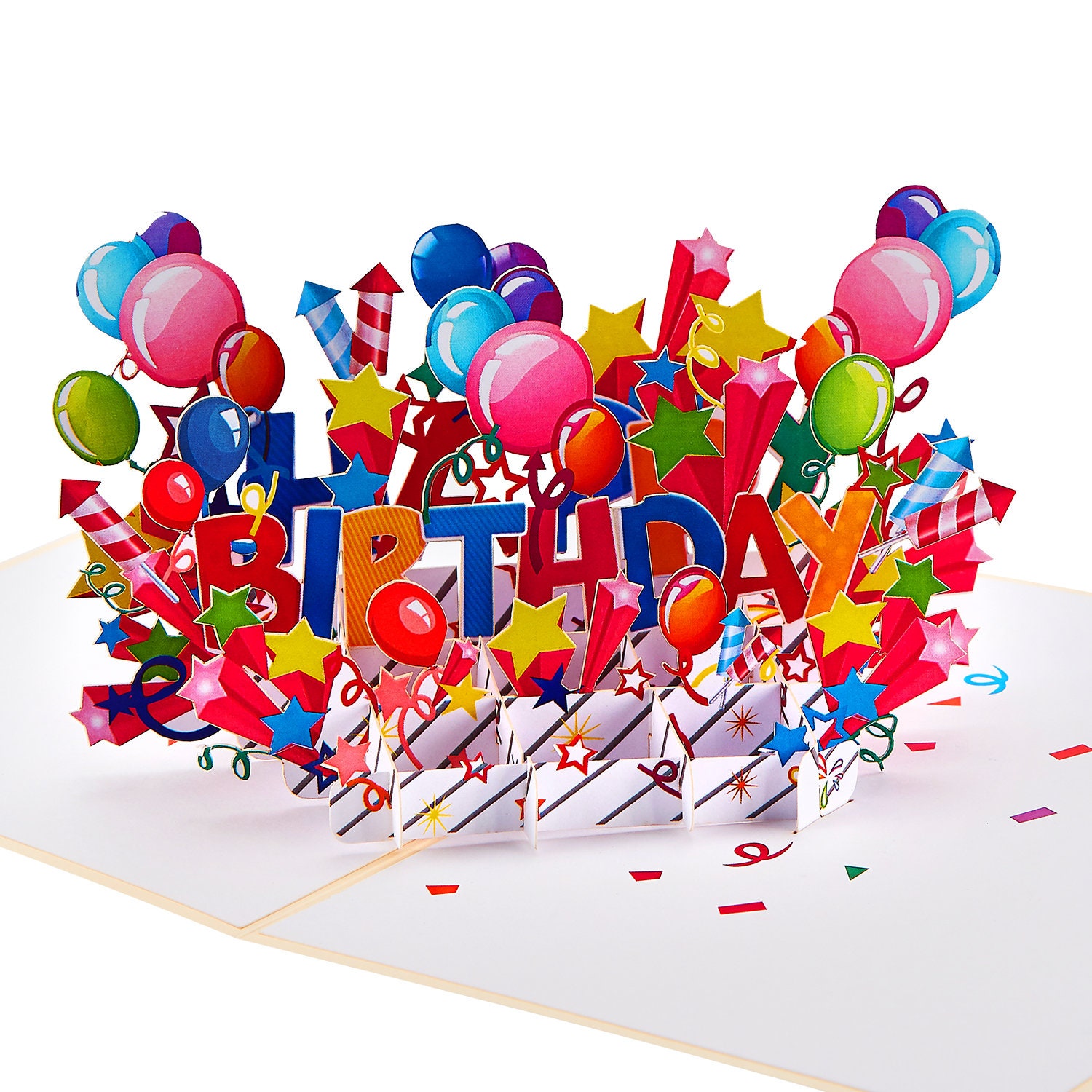 Happy Birthday Gift Cards 5x7 Pop up Birthday Card for Women 3D Paper ...