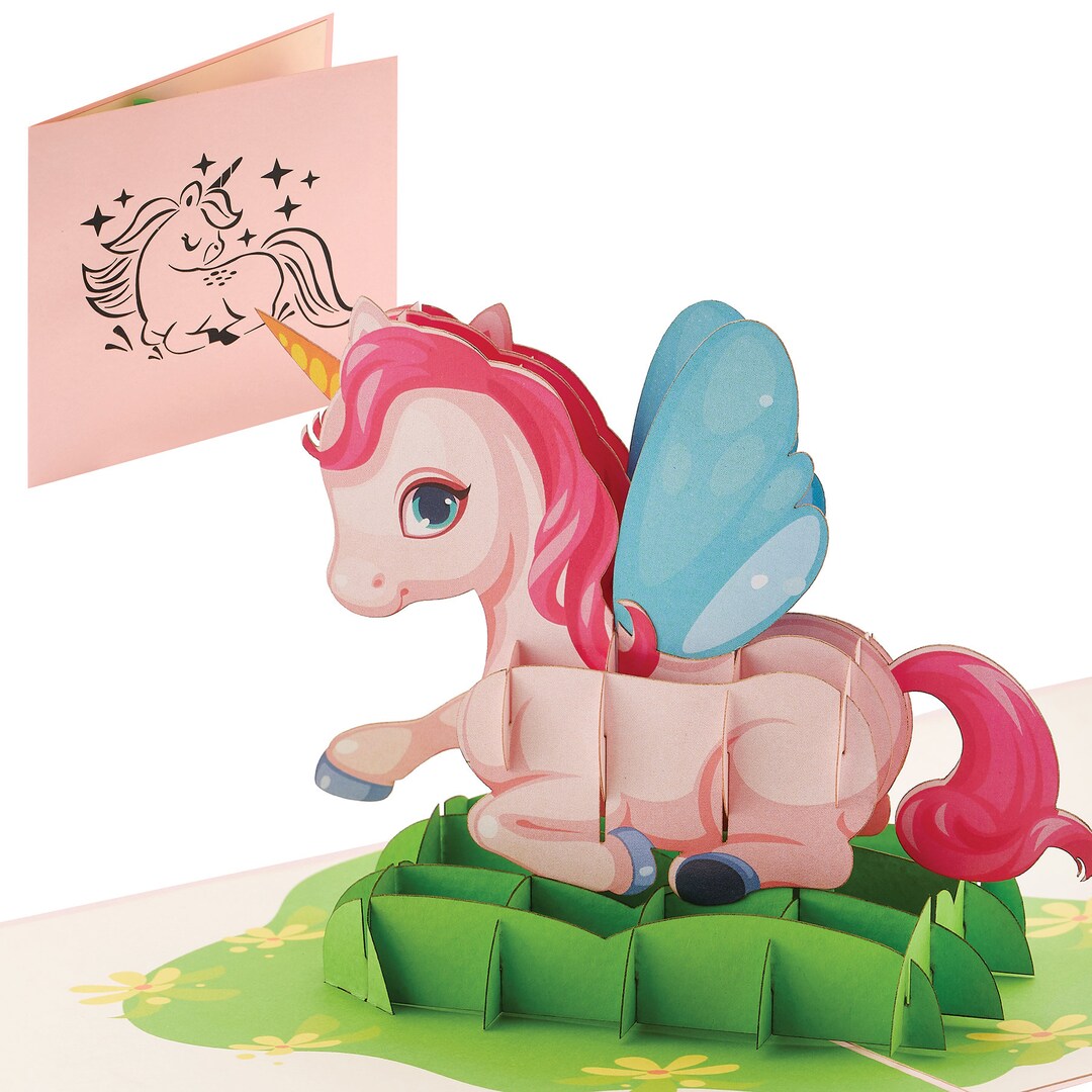 Red Pony Popup Cards - 6x6 Pop up Birthday Card, Greetings Card | Happy ...