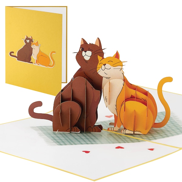 Cat Pop up Card - Etsy