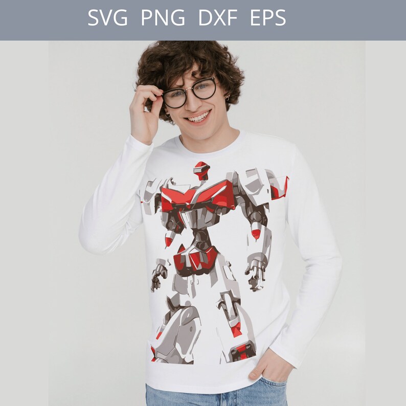 Mecha Robot SVG, PNG, DXF, Eps, T-shirt Svg, Posters Svg, Png, Cut File ...