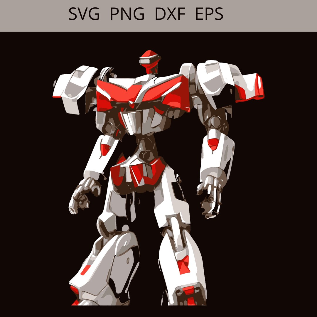 Mecha Robot SVG, PNG, DXF, Eps, T-shirt Svg, Posters Svg, Png, Cut File ...
