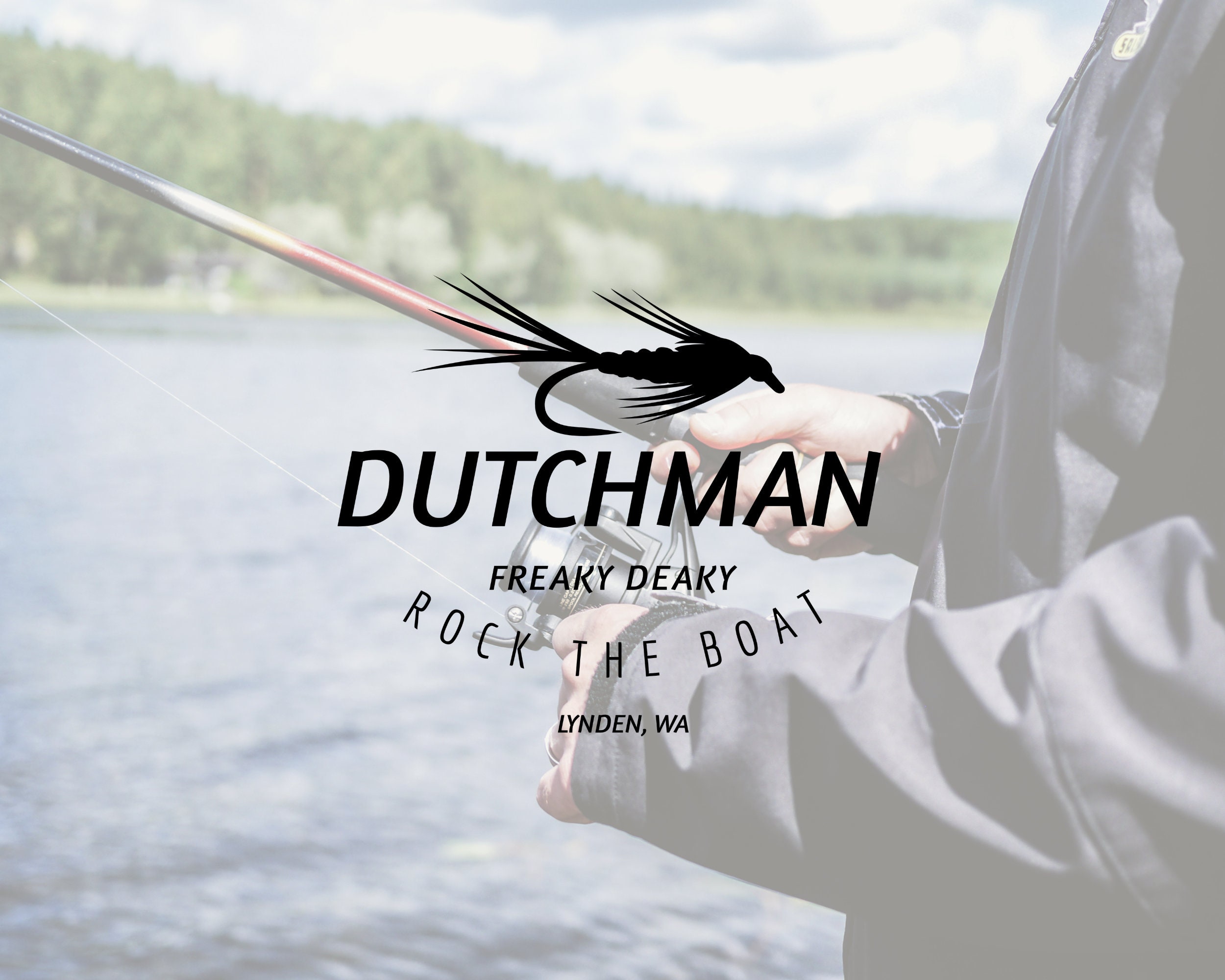 Dutchman Logo / Fishing Logo / Fish Lure Logo / Outdoors Logo - Etsy