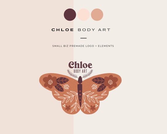 Chloe Logo / Premade Logo / Stamp Logo / Logo Design / Premade - Etsy