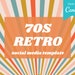 70s Retro Instagram / Retro Instagram Post / Customizable IG - Etsy