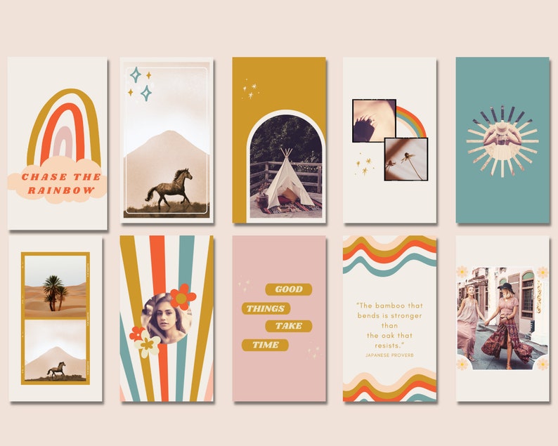 70s Retro Instagram / Retro Instagram Post / Customizable IG - Etsy