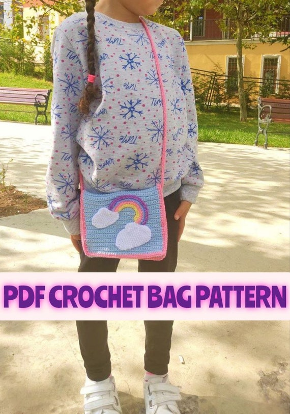Crochet Kids Bags Patterns PDF Easy English Tutorial Kids - Etsy
