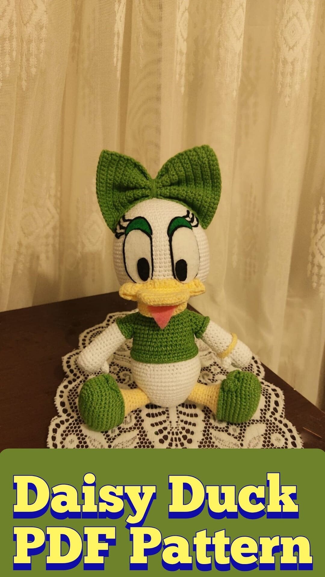 Crochet Pattern Amigurumi Daisy Duck, PDF English Tutorial Crochet ...