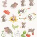 Cute Mice Clipart, Mouse Clipart, Cottage Core Clipart, Flowers Clipart ...