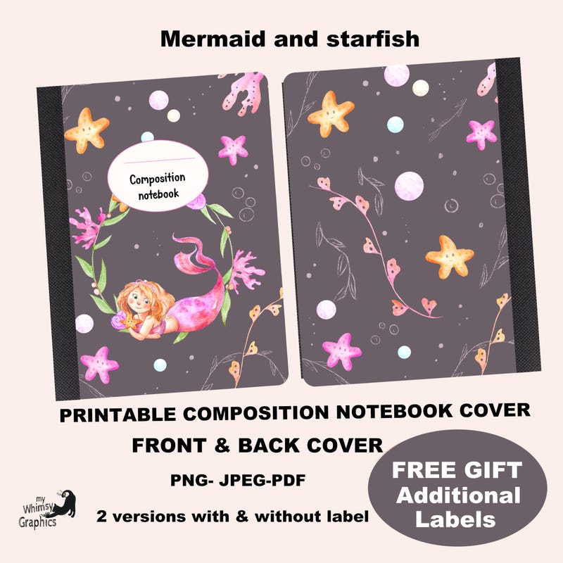 Hand Drawn Notebook Cover - Etsy