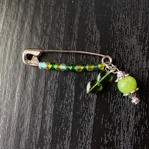 Safety Pin Bag Charms Protection Pins Beaded Charms - Etsy