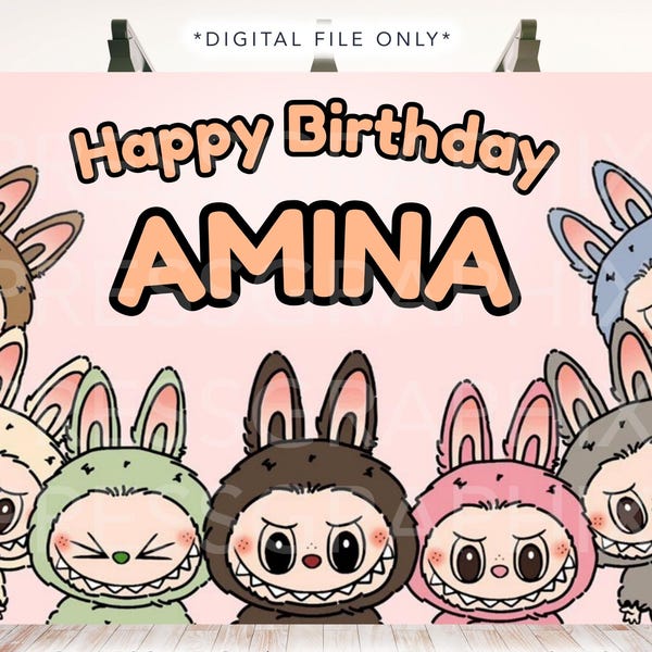 Labubu Birthday Decorations - Etsy