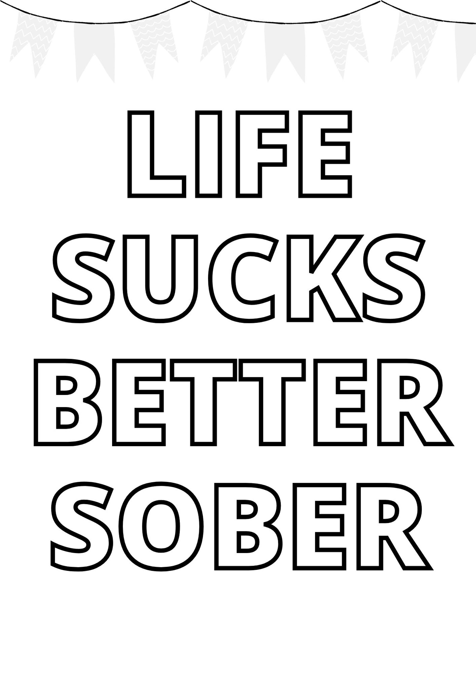 Sobriety Coloring Book Sober Recovery Anxiety Mental Health Etsy