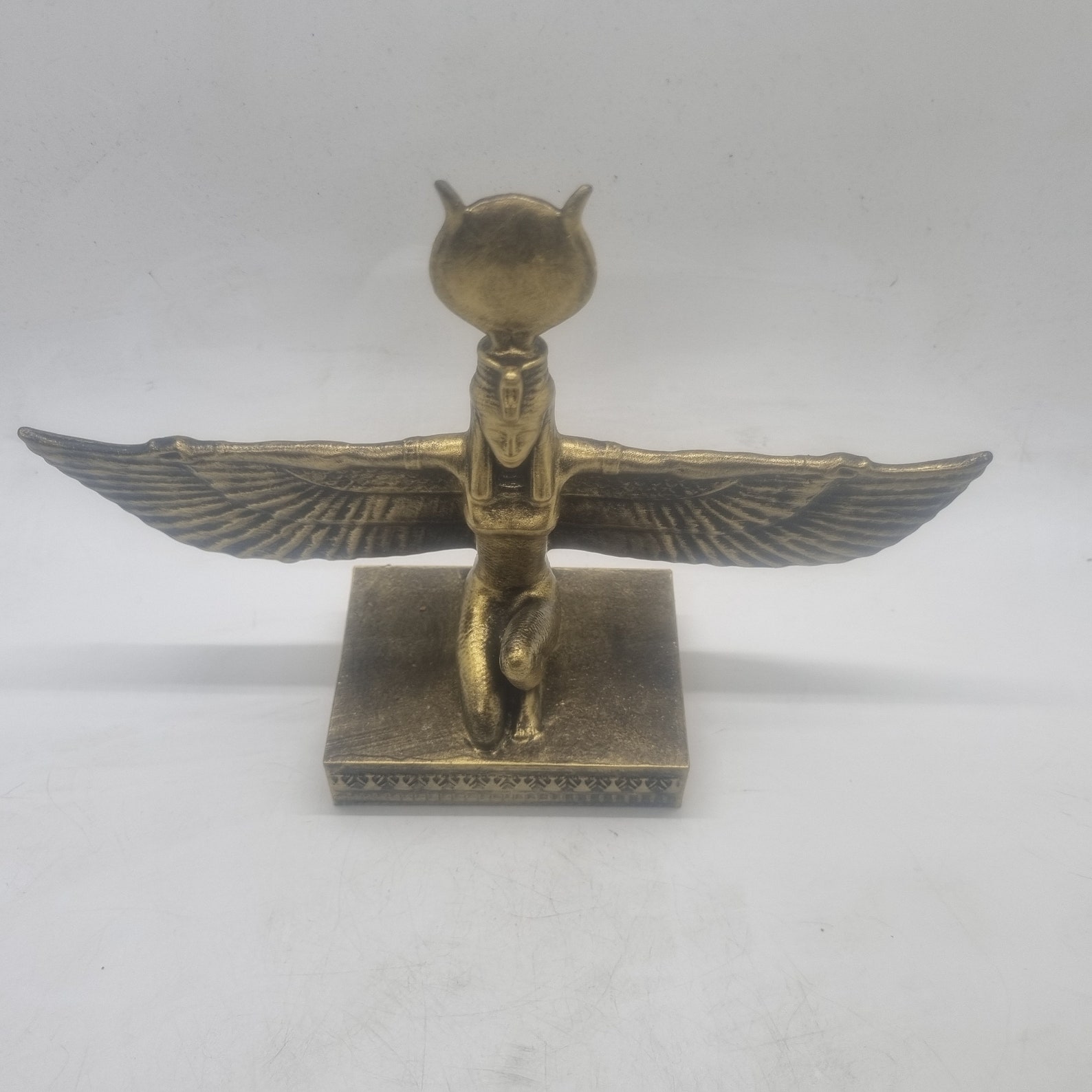 Gold Coloured Goddess Isis Statuette,egyptian Statue,egyptian God ...