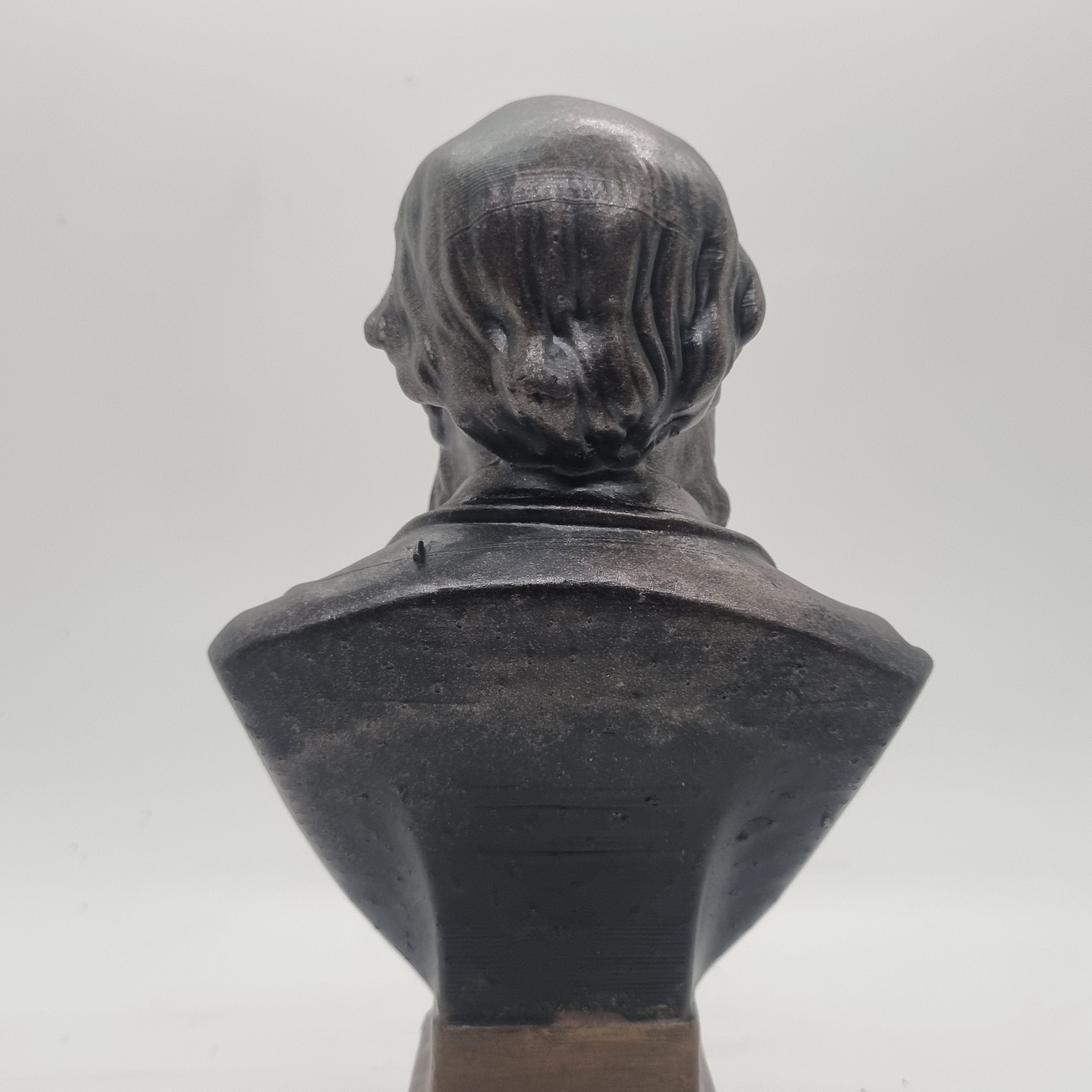 Charles Darwin Bust, 3d Print Male Head Statuette, Historic Sculpture ...