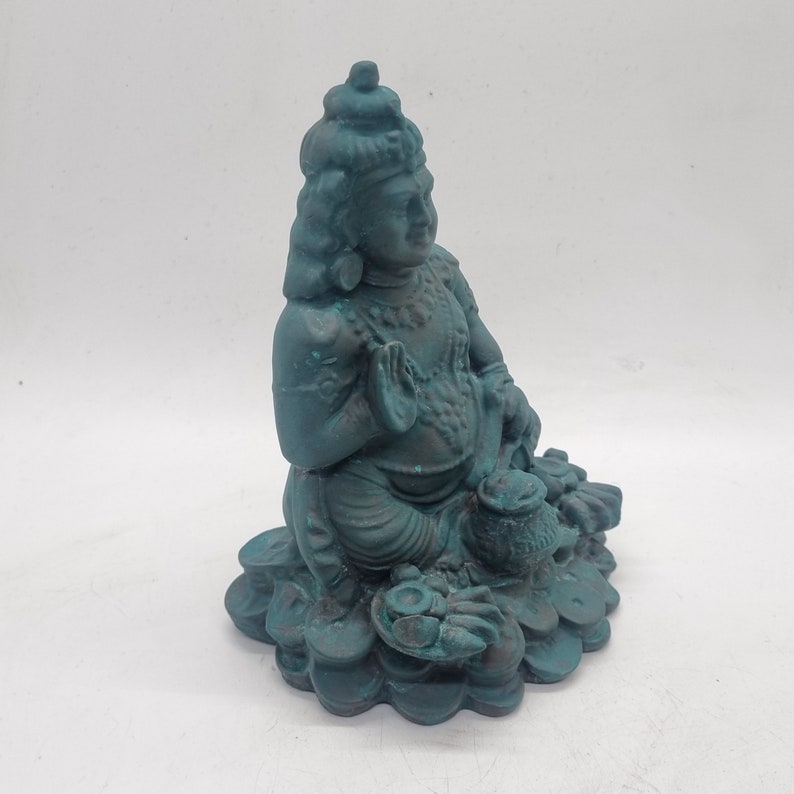 Patina Effect Kubera Statuette, Hindu God Figurine, 3d Printed ...
