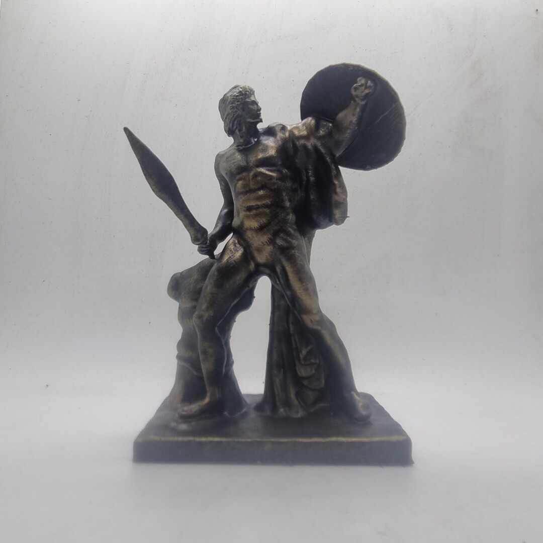 Achiles Statuette, Ancient Greek Sculpture,greek Male Figurine, Greek ...