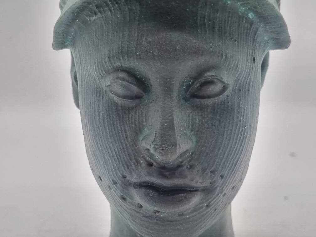 Ori Olokun Head Bust, 3d Printed Ife Bronze Statue. African Figurine ...