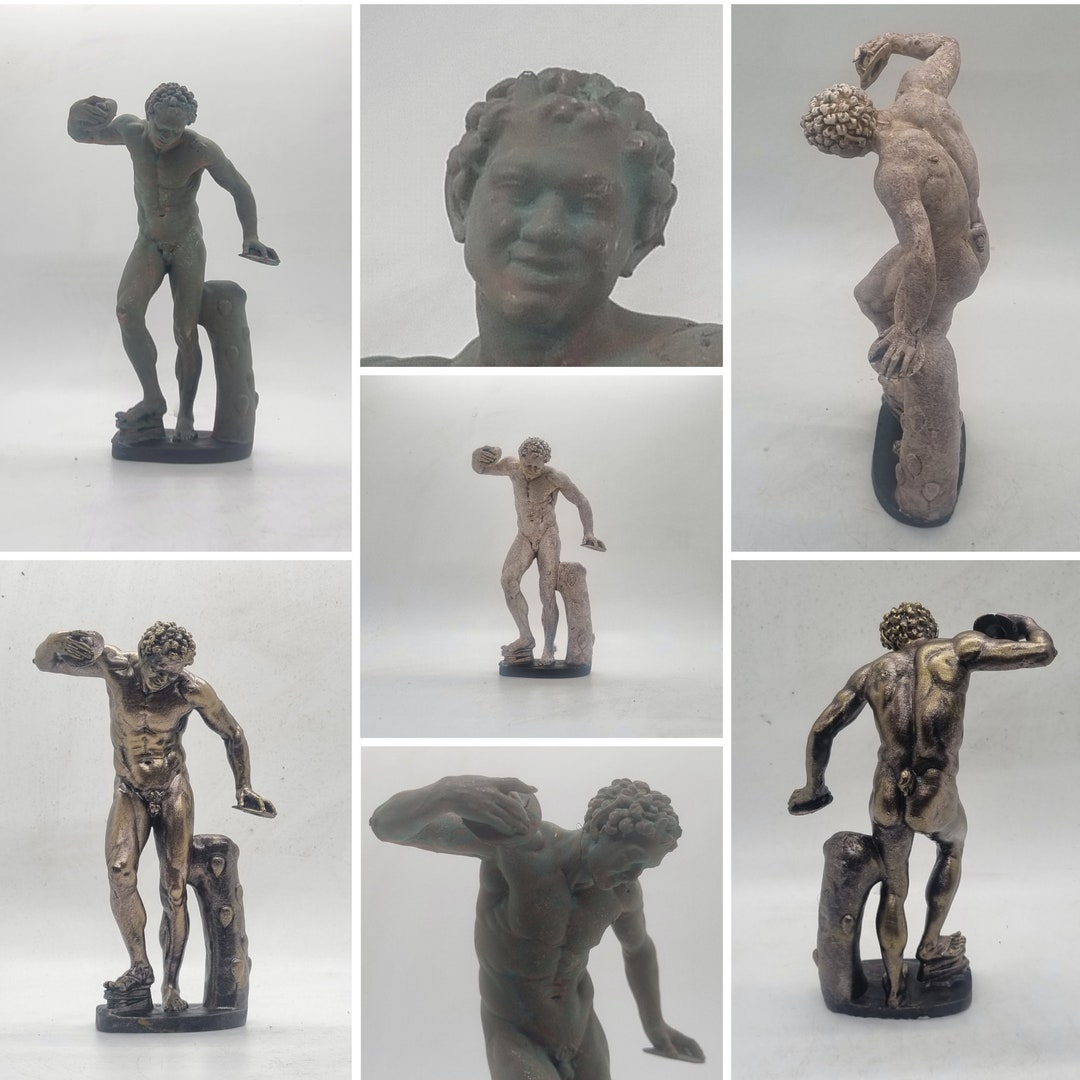 Dancing Satyr Statuette, Ancient Greek Statue, Roman Faun Statue, Roman ...