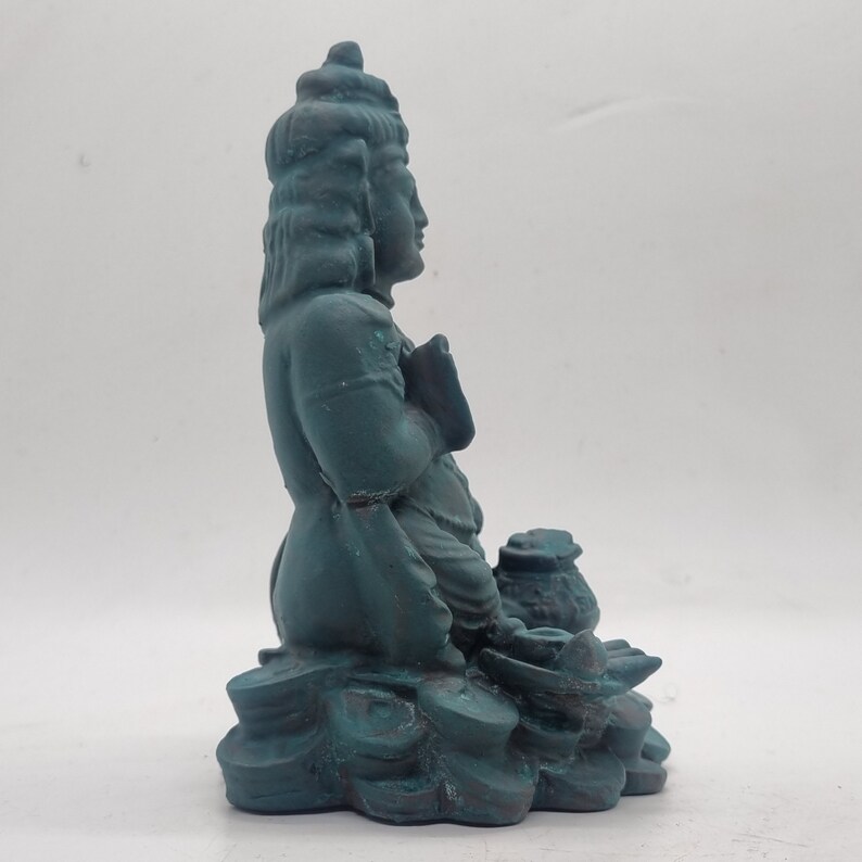 Patina Effect Kubera Statuette, Hindu God Figurine, 3d Printed ...