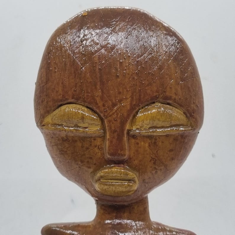 Brown Akuaba Doll, Ghanaian Fertility Idol, 3d Printed African Statue ...
