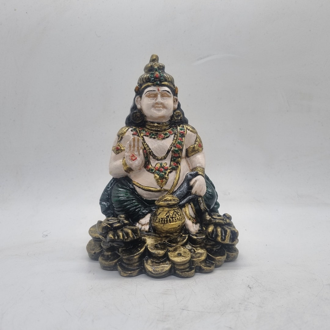 Full Colour Kubera Figurine, Hindu God Statuette, 3d Printed Statue ...