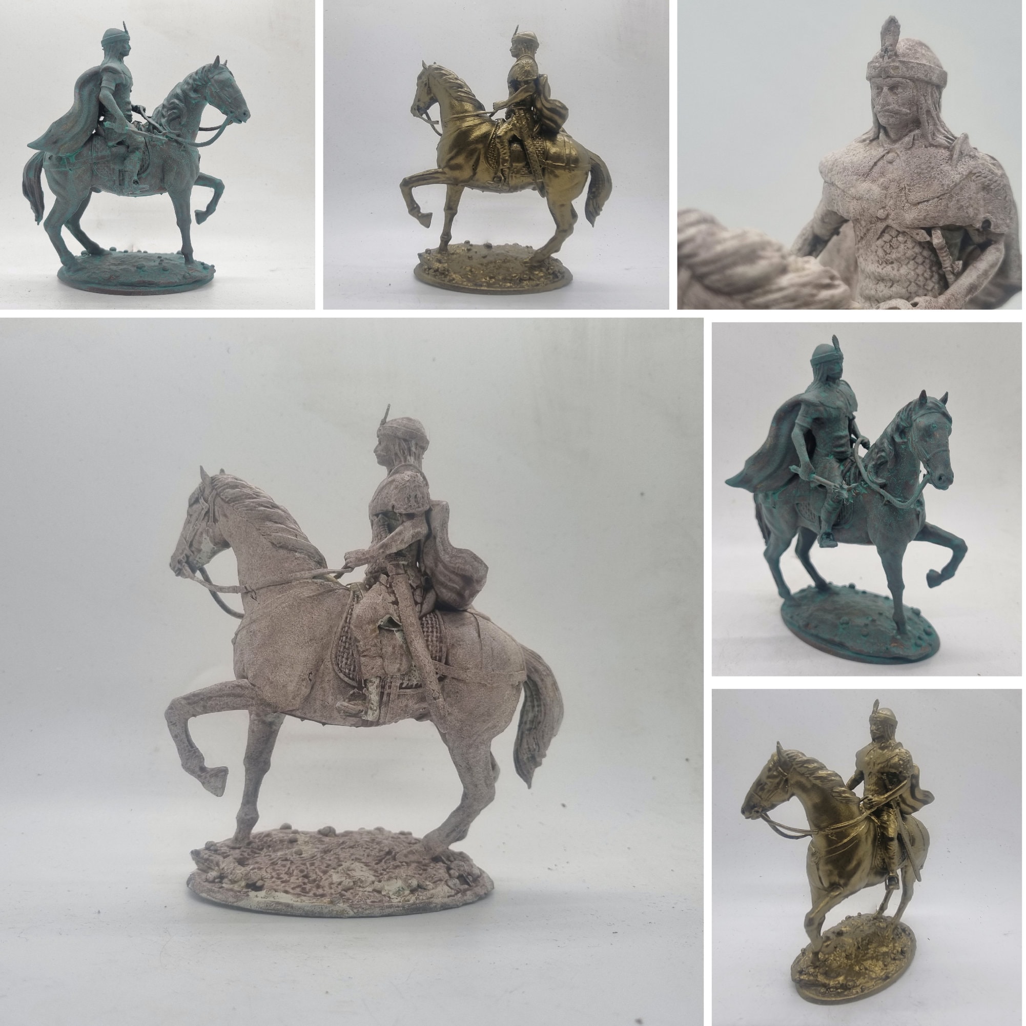 Vlad (the Impaler) Dracula, Weathered Marble Effect, 3d Printed Statue ...