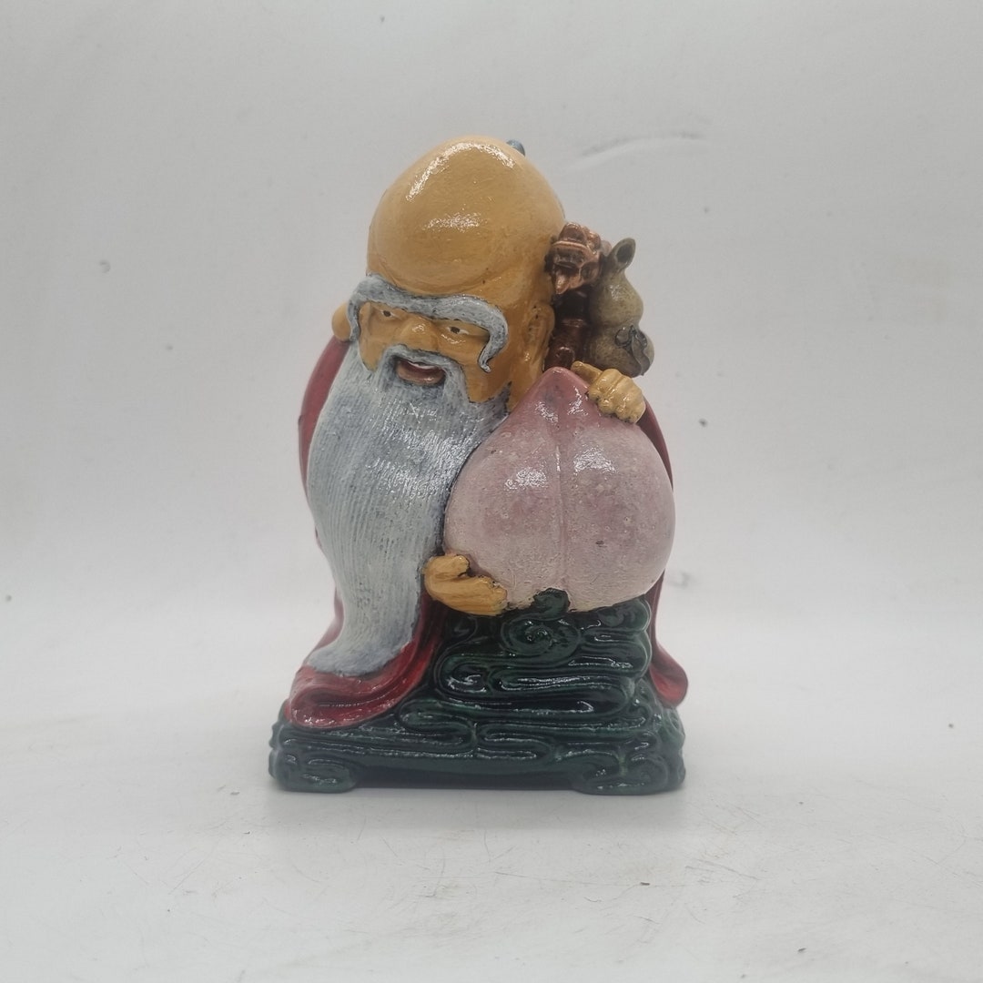 Shou Xin Gong Figurine, God of Longevity Statue, Chinese Home ...