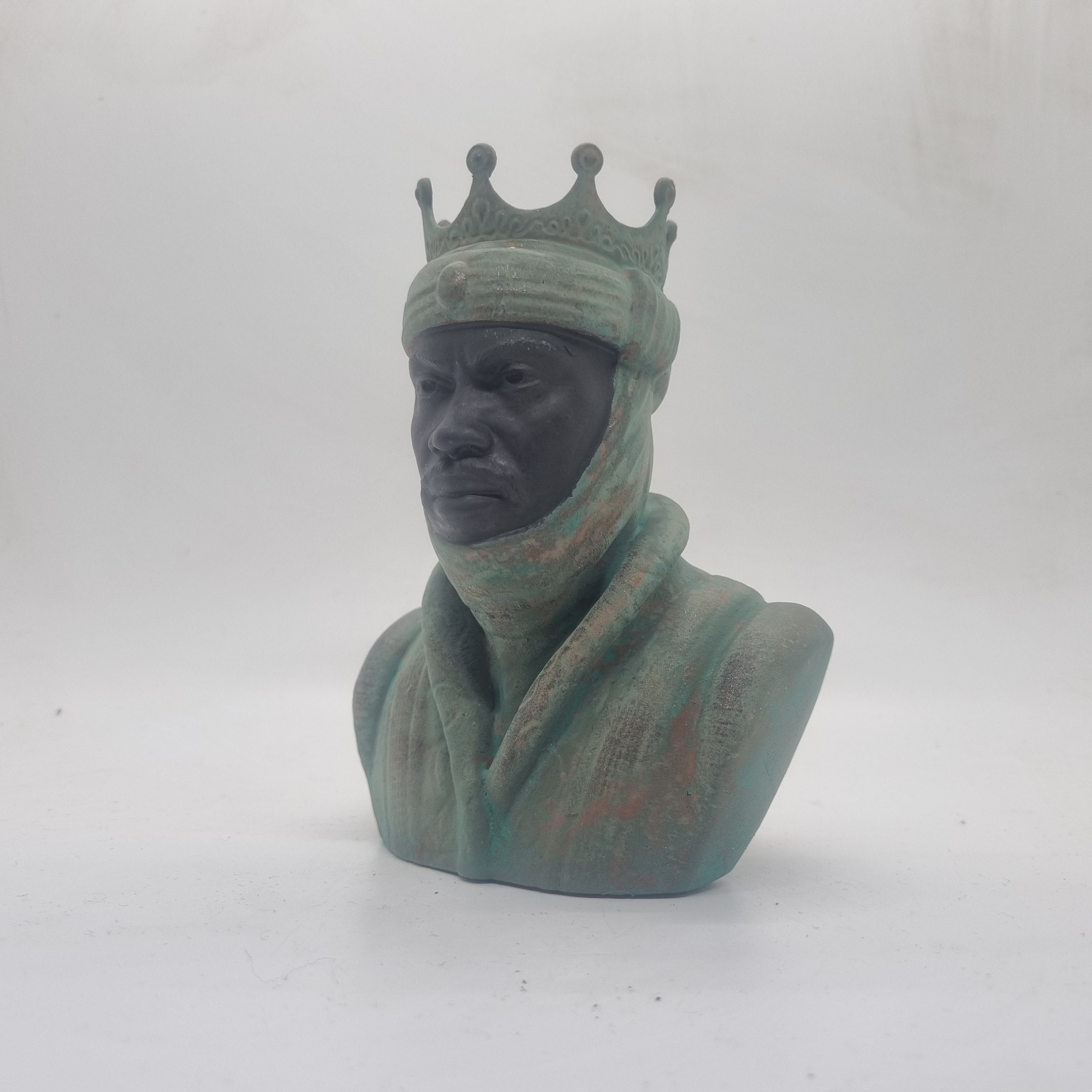 Mansa Musa Bust, African King Statue,mali Bronze Figurine, African ...